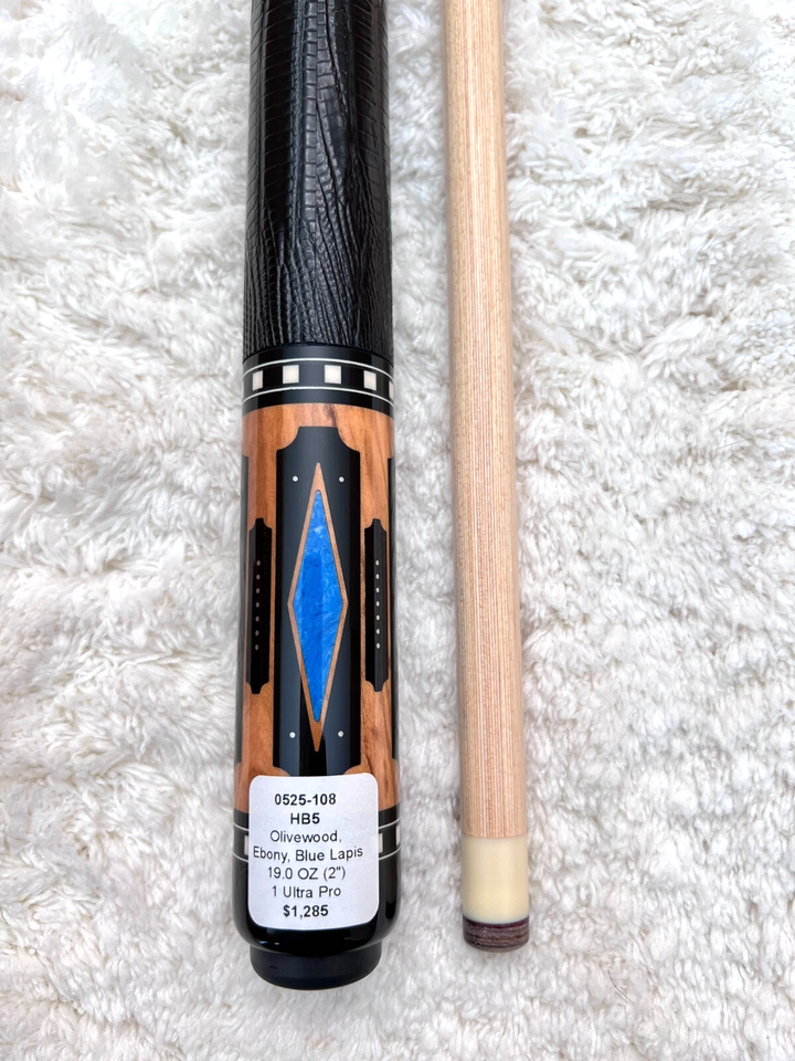 Jacoby Pool Cue w/ 12.75mm Pro Shaft (HB5) FREE HARD CASE & JOINT CAPS ...