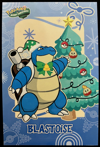 Blastoise Ice Holo Pokemon 2024 Card Database Merry Christmas | eBay