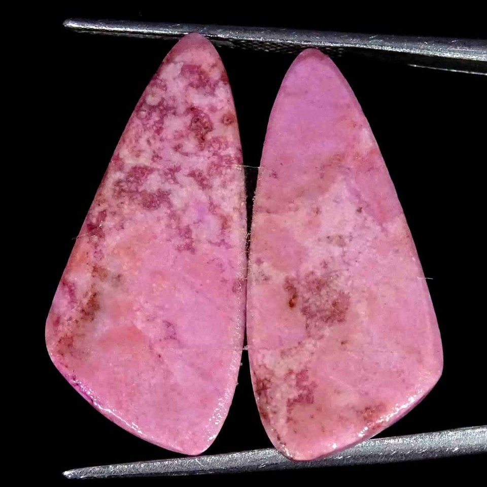 22.20Cts Natural Cobaltoan Calcite Fancy Pair Cabochon Loose Gemstone ...