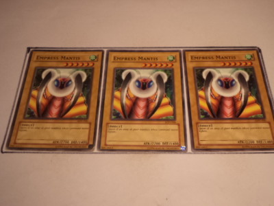 3X Empress Mantis LON-040 - Yugioh Yu Gi Oh! 3 Playset | eBay