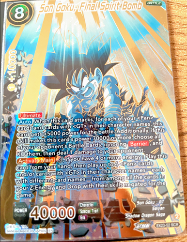 Dragon Ball Super Card Game EX23-052 SCR ALT ART English NM | eBay