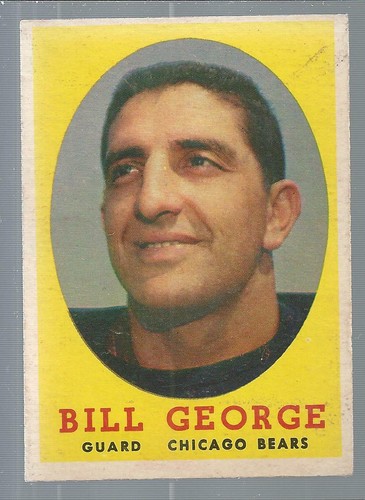 Bill George 1958 Topps NFL Football Trading Card # 119 | eBay
