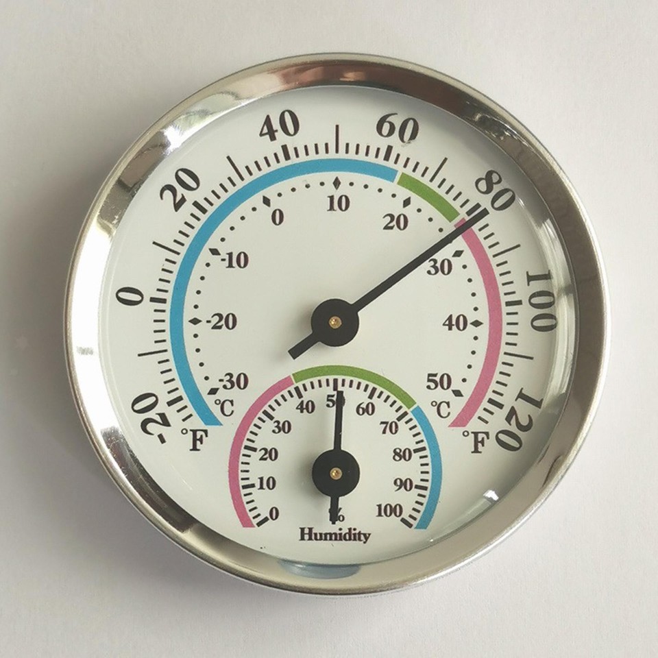 Portable Wall hygrometer Humidity Meter Metal Diameter 57mm | eBay ...