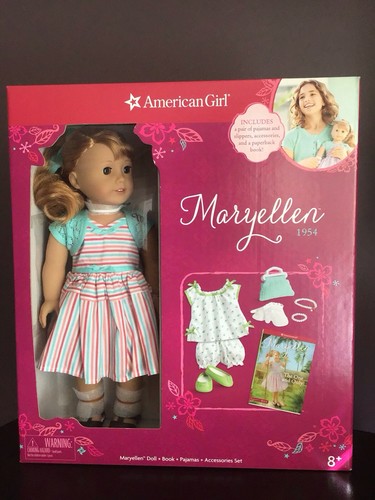 American Girl Maryellen Gift Set with Book Meet Accessories & Pajamas ...