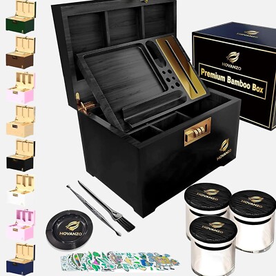 Premium Large Stash Box - Smell Proof Stash Box with Rolling Tray ...