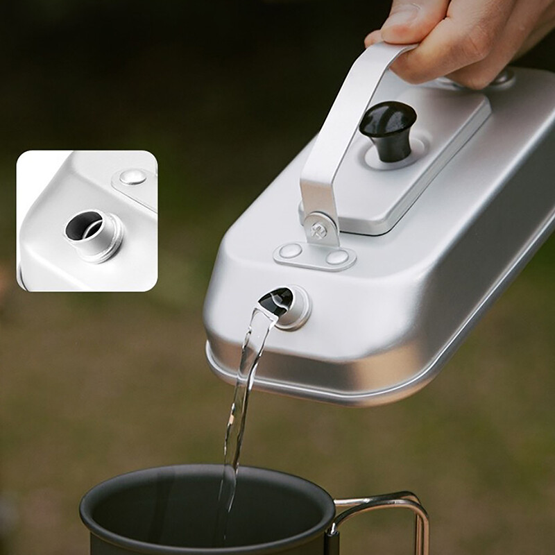 Camping Boiling Water Pot Aluminum Alloy Water Bottle Teapot Handle ...