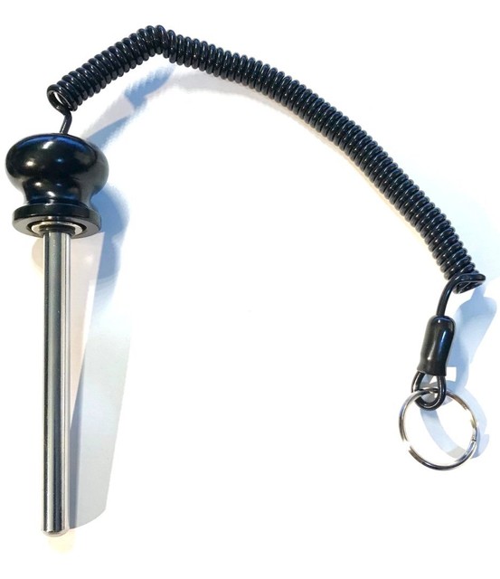 Weight STACK Selector MAGNETIC Pin 3/8 Dia 5-1/2" Locking w/ Lanyard ...