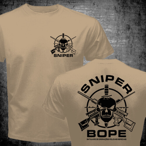 Brazil Military Police Tactical Unit BOPE Special Forces Sniper T-shirt ...