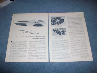 1938 Daimler-Benz A.G. T-80 Land Speed Car "World's Fastest Sports Car ...