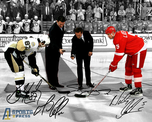 Sidney Crosby Mario Lemieux Steve Yzerman Lidstrom Signed Photo ...