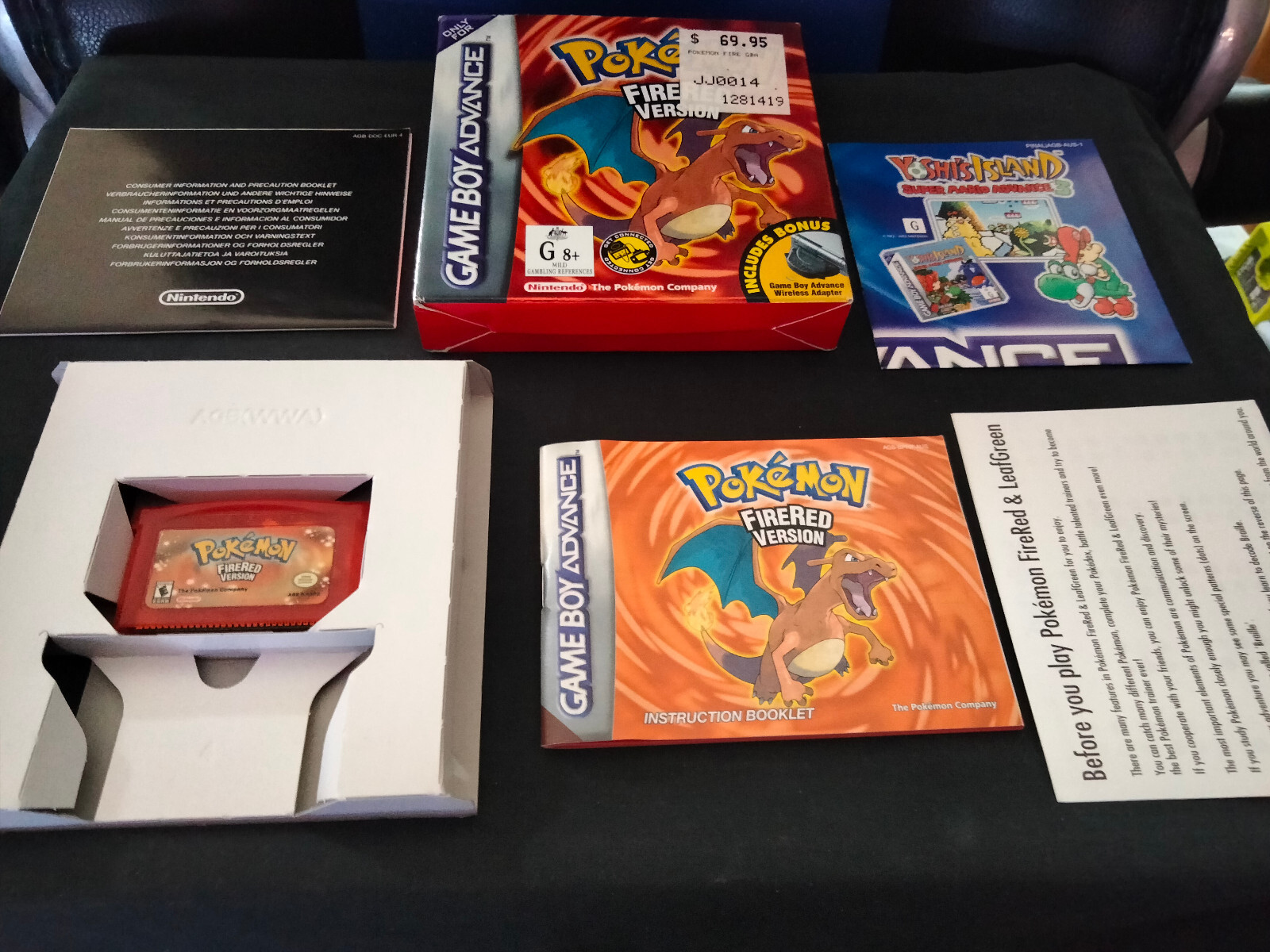 Pokémon: FireRed Version (Nintendo Game Boy Advance, 2004) Game, box ...