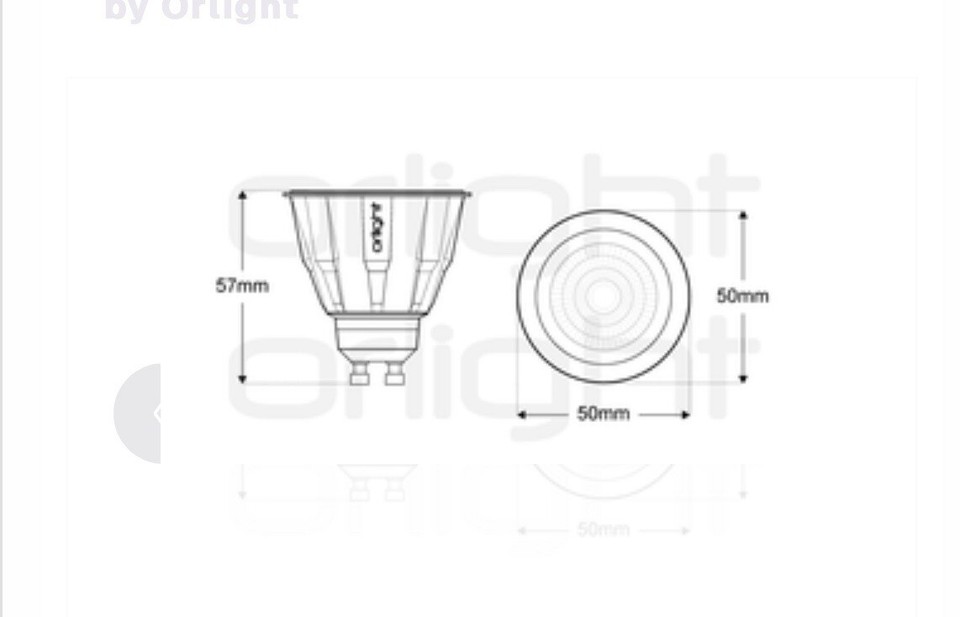 Orlight 7w 3000k GU10 LED spotlight bulb | eBay UK