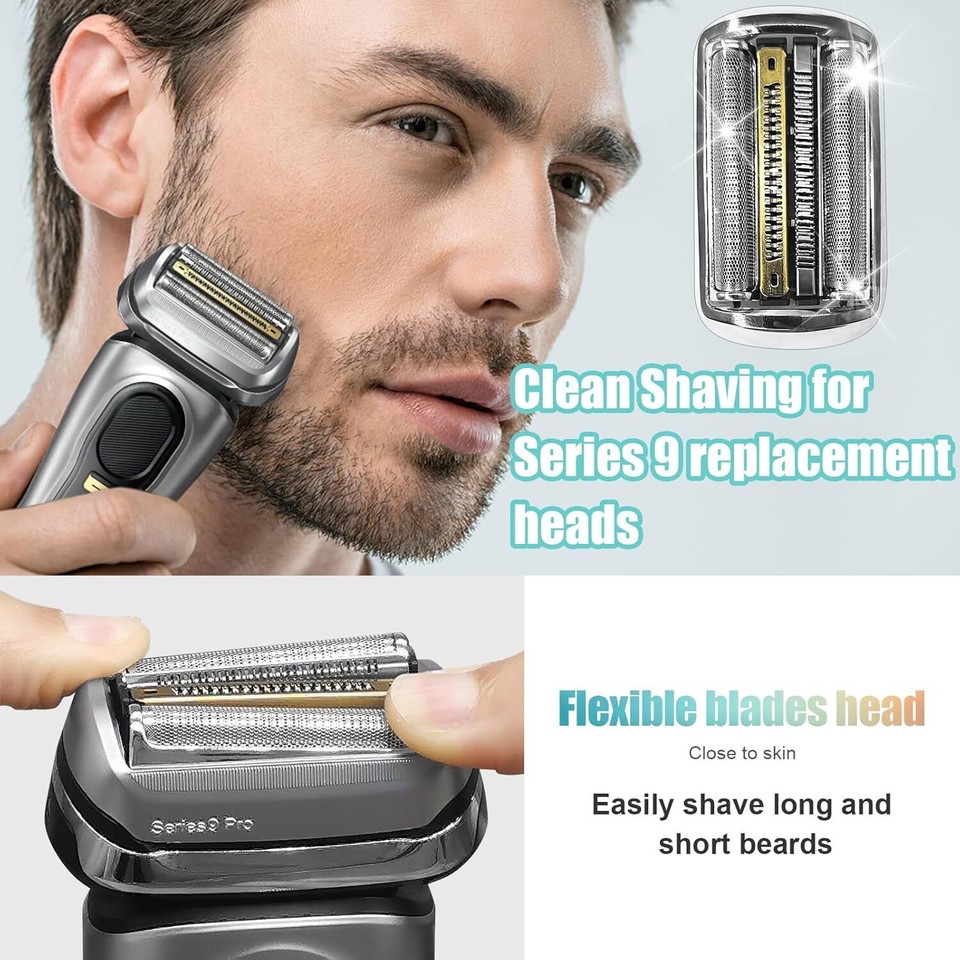 For Braun Series 9 / Series 9 Pro Electric Shaver Head Replacement Head ...