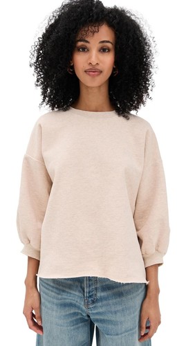 Women's Fond Sweatshirt, Buff, Tan, XS-S | eBay