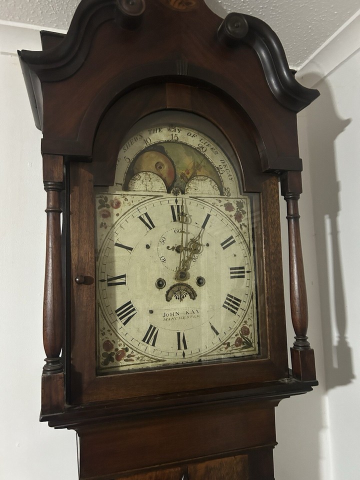 Antique Long Cased Granfather Clock | eBay UK