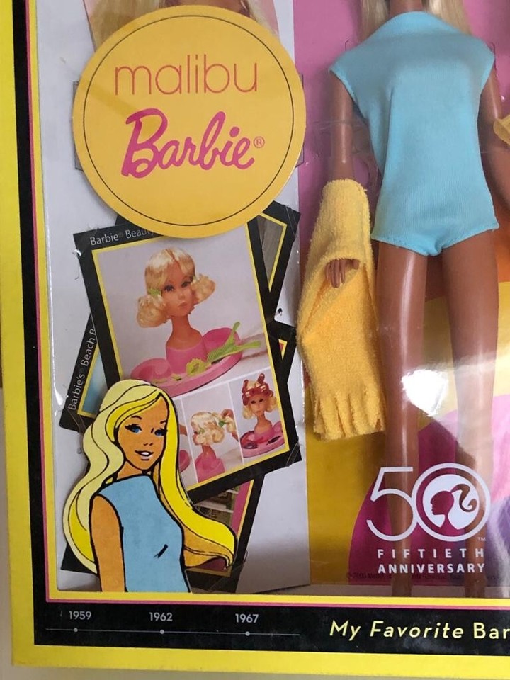 50th Anniversary My Favorite Barbie Malibu Barbie 1971 - NEW IN A BOX ...