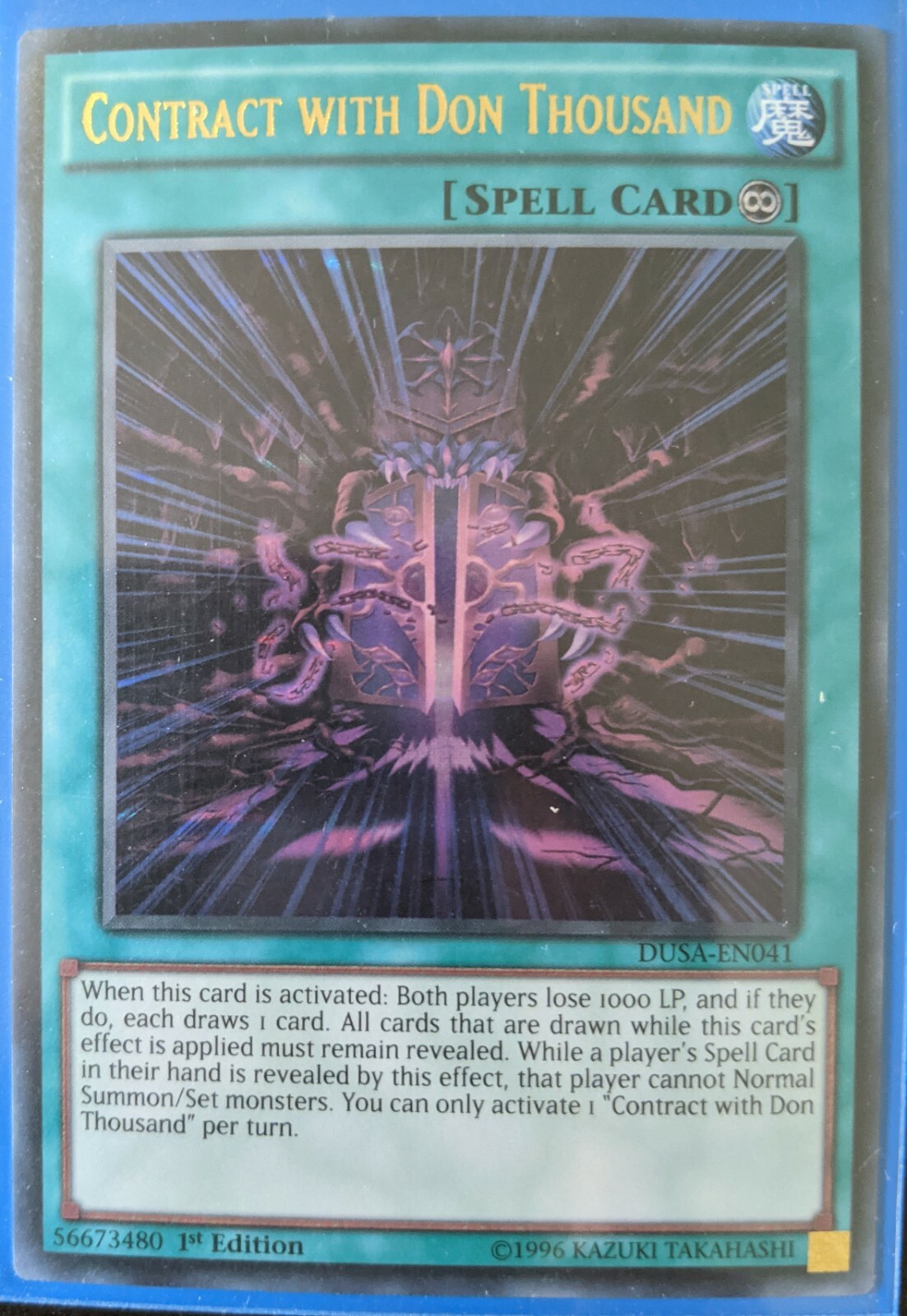 YuGiOh Contract with Don Thousand Ultra Rare 1st Edition DUSA-EN041 NM ...