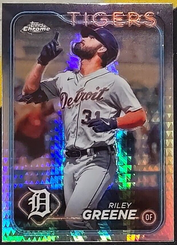 2024 Topps Chrome Riley Greene #101 Prism Refractor Detroit Tigers | eBay