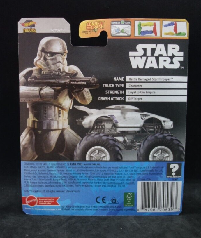 Hot Wheels Monster Trucks Star Wars Battle Damaged Stormtrooper | eBay