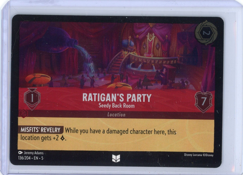 Ratigan's Party Seedy Back Room 136/204 COLD FOIL Disney Lorcana ...