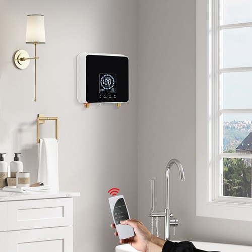 5500W Water Heater Wall Mounted Electric Rectangular Instant Heat Water ...