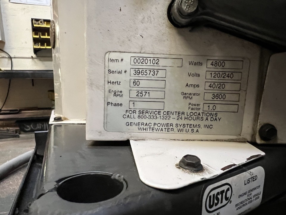 GENERAC GENERATOR RV MOTORHOME GENERATOR. PROPANE GENERATOR | eBay