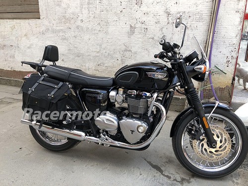 Backrest Sissy Bar w/ Luggage Rack for Triumph Bonneville T100 T120 ...