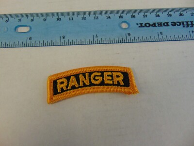 Army Ranger Tab Patch Gold and Black | eBay