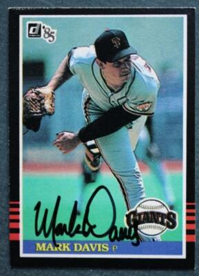 San Francisco Giants star Mark Davis signed / autographed 1985 Donruss ...