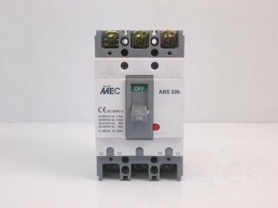 Meta MEC ABS 33B Circuit Breaker - 3 POLE 5 AMP, Used | eBay