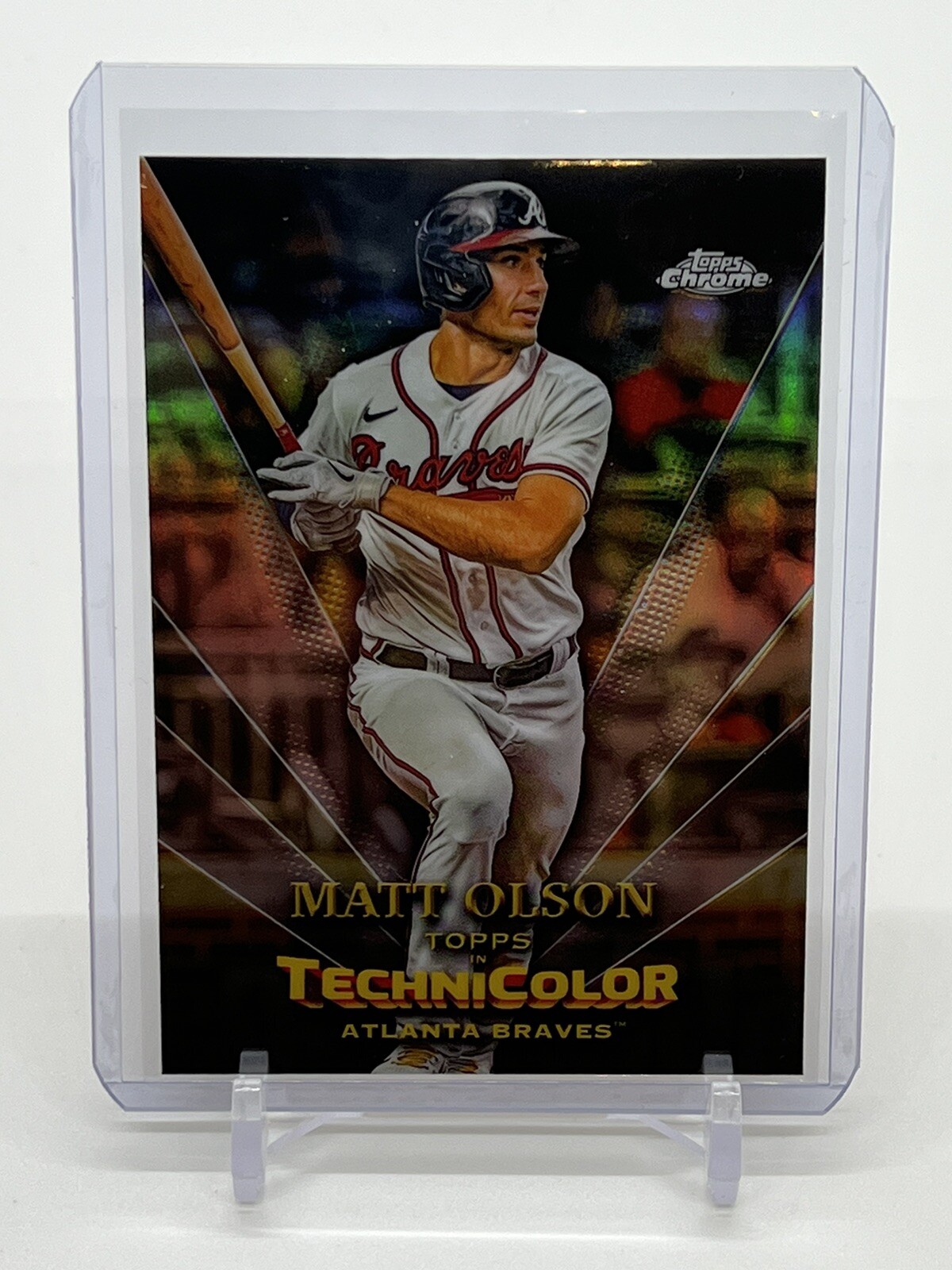 2023 Topps Chrome Baseball Matt Olson Topps In Technicolor Card Atlanta ...