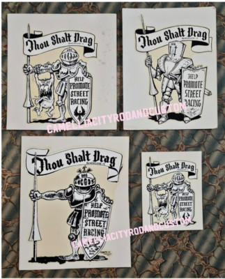 Ed ROTH Decals vtg Original Rare Variation Lot Hot Rod Drag Racing Rat ...