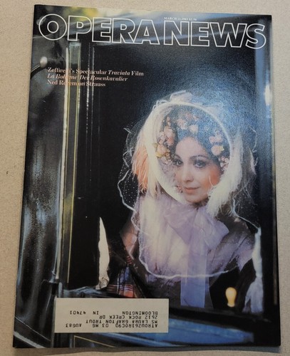 Opera News Magazine March 12 1983 Teresa Stratas Kurt Moll | eBay
