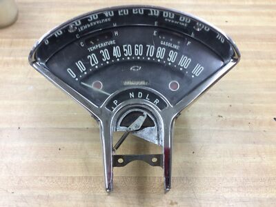 1955-1956 Chevrolet Instrument Cluster And Bezel SR27