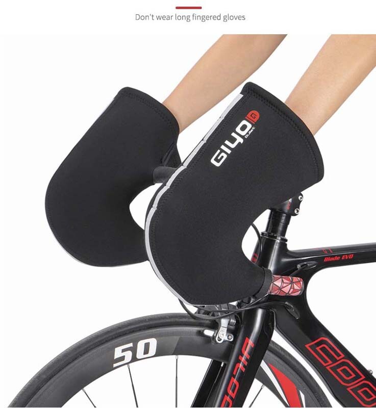 GIYO Winter Warm Windproof MTB Road Bike Handlebar Mittens Gloves A ...