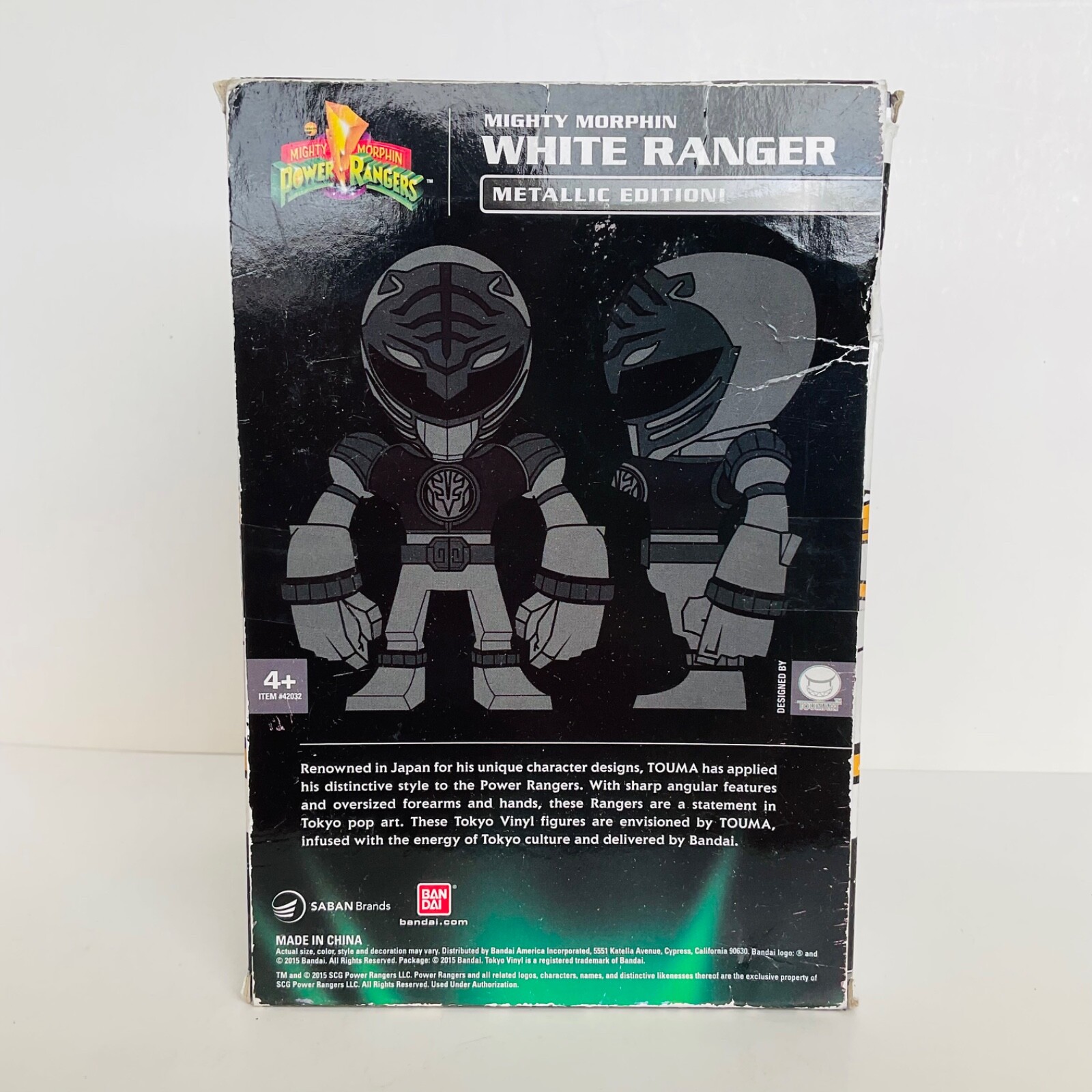 Mighty Morphin Power Rangers White Ranger Metallic Edition Tokyo Vinyl ...