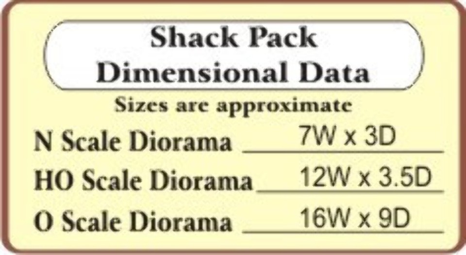 Bar Mills Models 0991 N Scale Shack Pack (Kit) | eBay