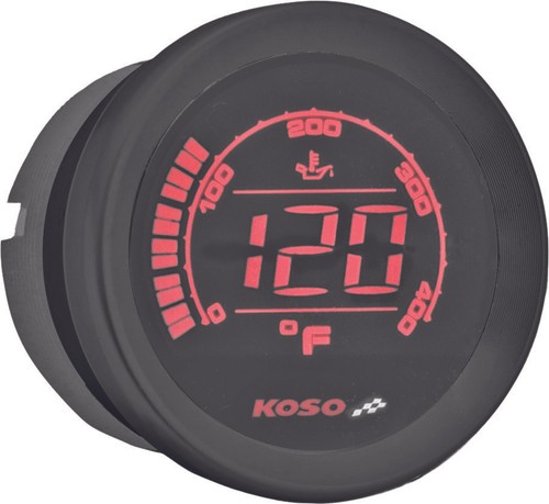 Koso HD-02T 2'' Oil Temp Gauge Black Bezel BA050510 | eBay