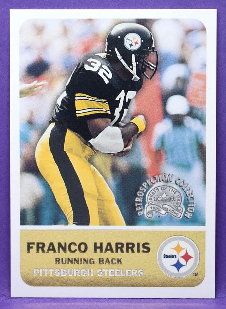 Franco Harris Steelers 2000 Fleer Greats of the Game Retrospection ...
