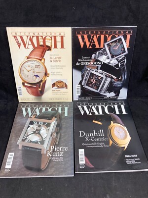 INTERNATIONAL WATCH MAGAZINE, LOT OF 4, 2002-2003, NO'S 61,64,65,67 | eBay