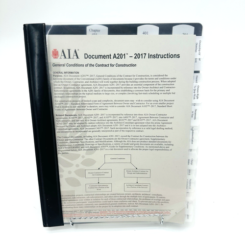 Tabbed - AIA Documents A201 A401 A701 - 2017/18 General Conditions | eBay