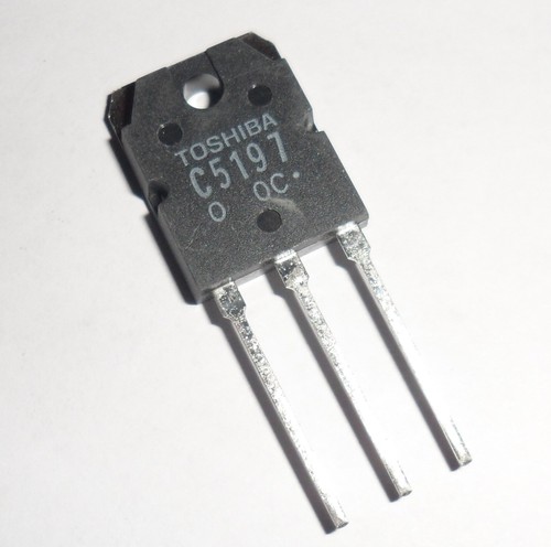 2 x 2SC5197 (C5197) Power Transistor NPN 120V 8A Toshiba (2 pieces) NEW ...