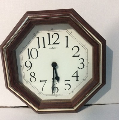 Vintage Elgin round wall clock | eBay