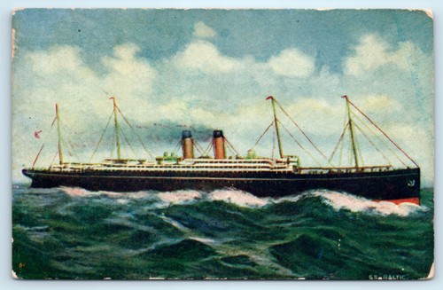 Steamship Baltic White Star Line Ocean Liner Ship Postcard | eBay