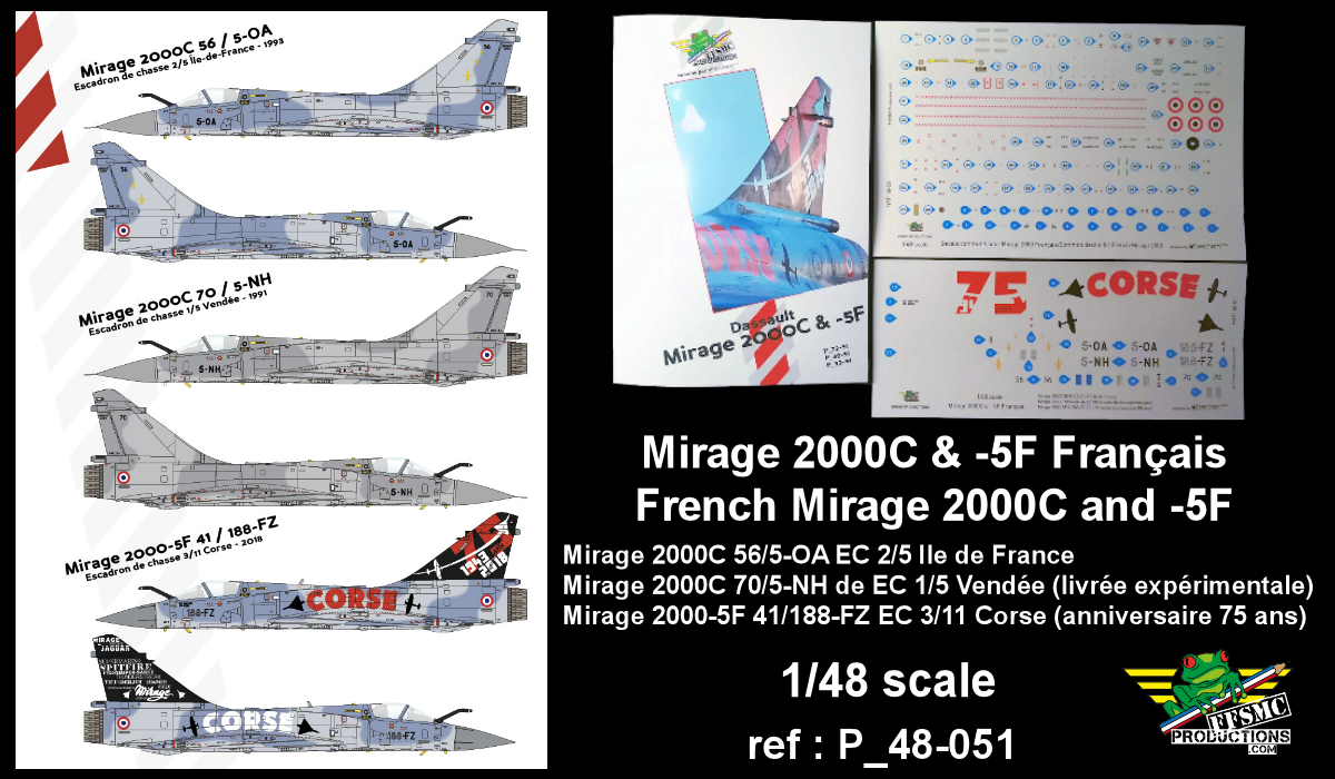 New decal sheets for Mirage 2000 - FFSMC Productions - Aircraft Modern ...