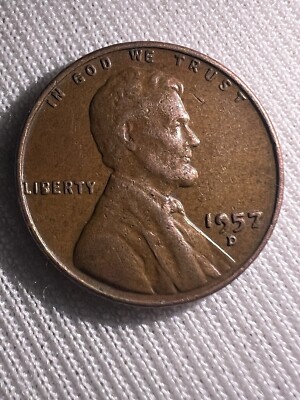 1957 D wheat penny with multiple errors with Filled 9 And B | eBay