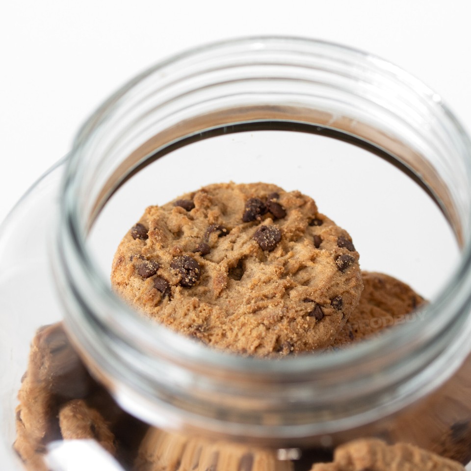 Glass 2 Litre Kitchen Food Storage Jar Biscuit Container Canister w ...