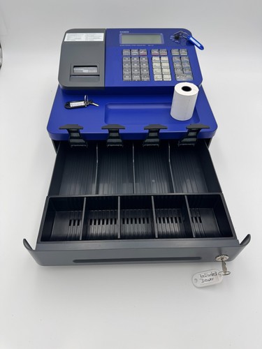 Casio SE-G1 Electronic Cash Registers W/ Keys (Tested) (Blue) | eBay