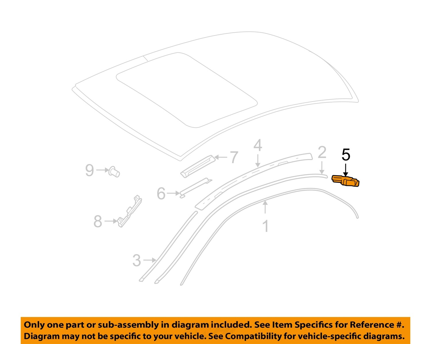 MERCEDES OEM 08-14 C300-Roof Molding Bracket 2046900614 | eBay