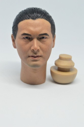 made 1/6 Head Sculpt Chow Yun Fat God of Gamblers Ko Chun for 12" Body ...